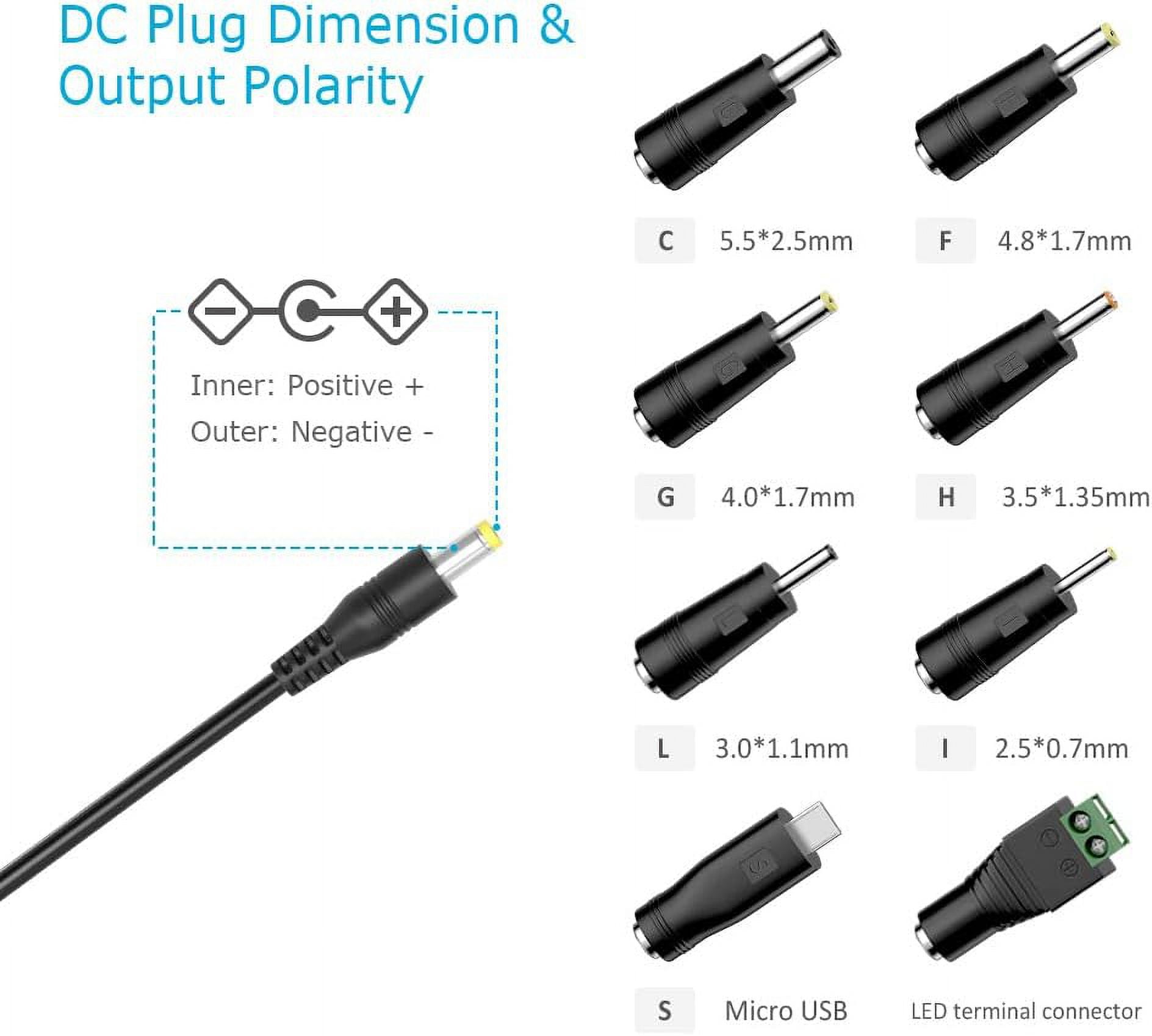 LINYAN-5V 3A 2.5A AC Adapter Power Adapter Supply Wall Charger for TV ...