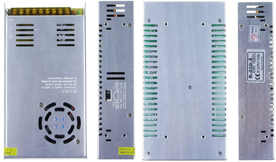 LINYAN-5V 60A 300W Power Supply Transformer Adapter Converter AC110V ...