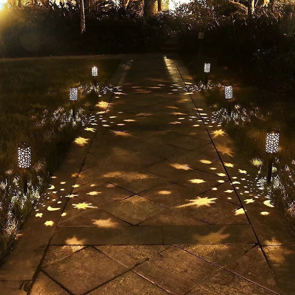 LINYAN-6 Pack Solar Light Outdoor Garden Patio Pathway Landscape Lights ...