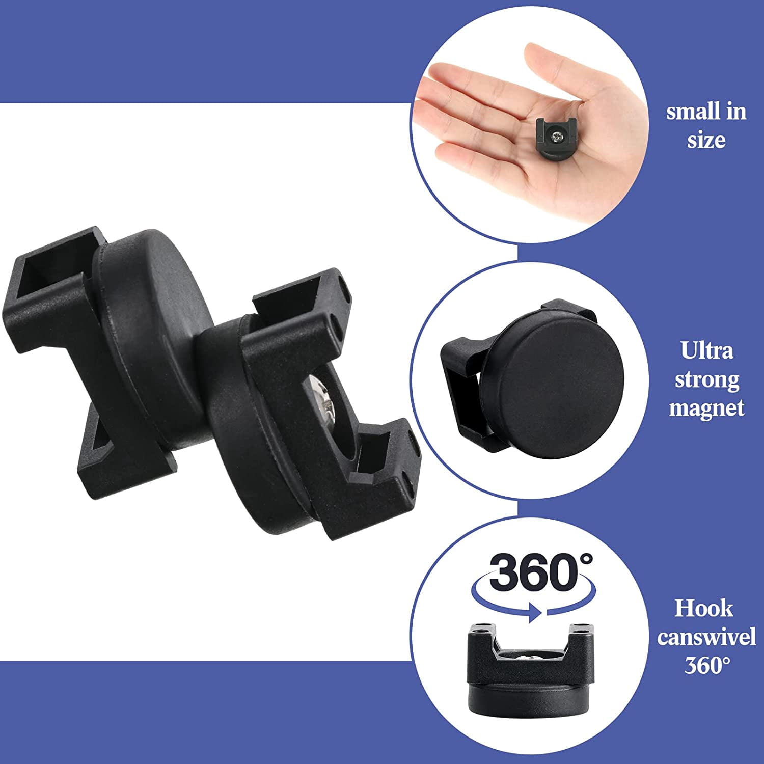 LINYAN-60 Pieces Magnetic Zip Tie Mount Multipurpose Cable Holder ...