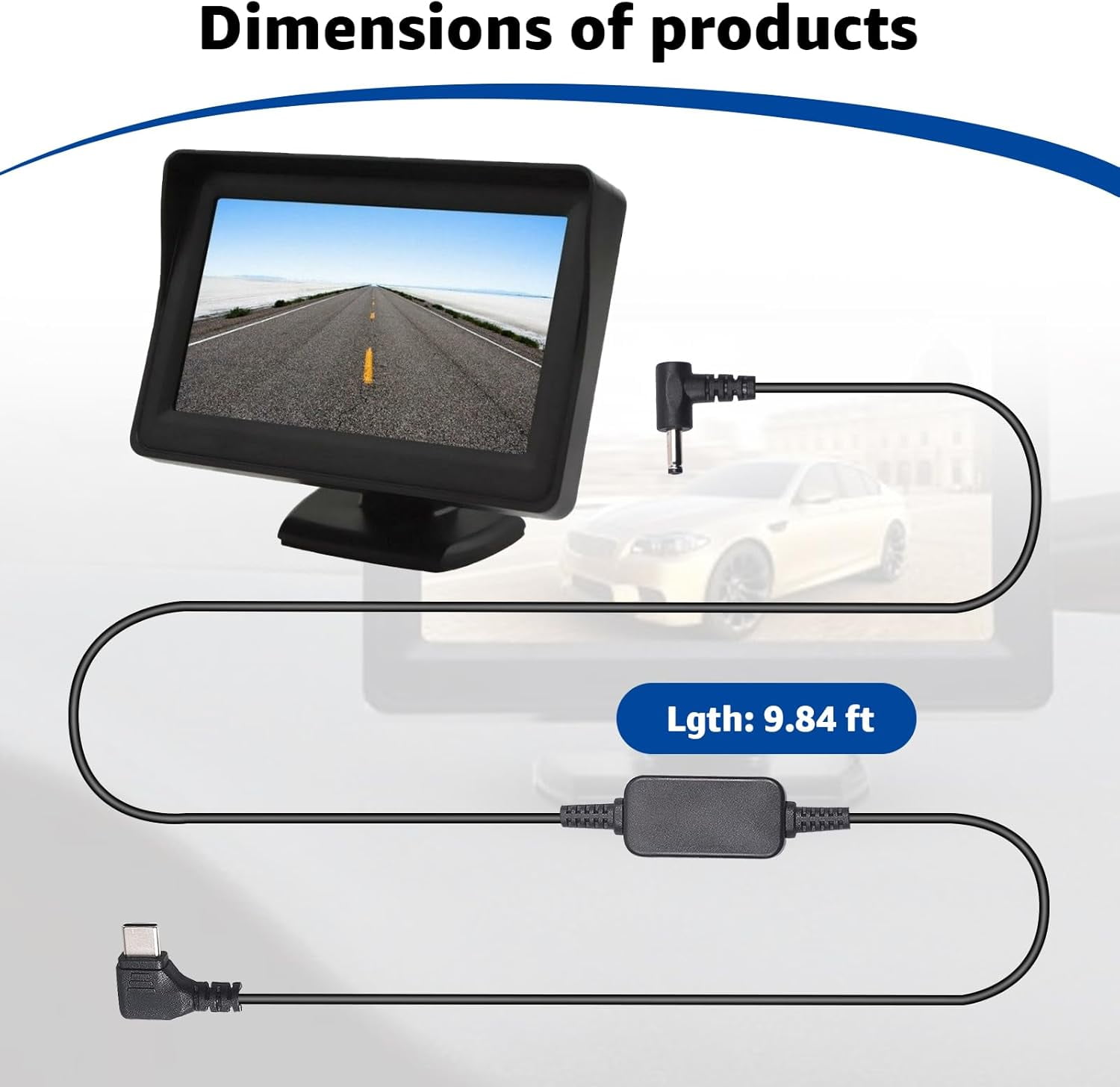 LINYAN-9.8Ft USB-C to DC Car Charger Cable for Furrion FOS07TADS Vision ...