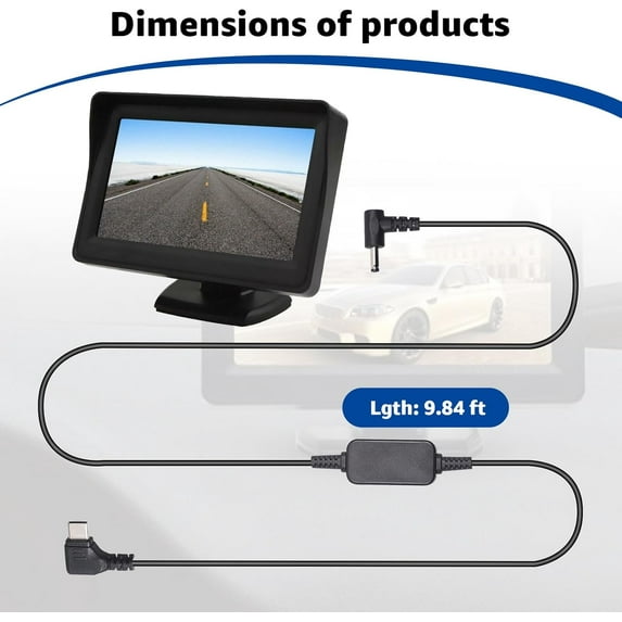 LINYAN-9.8Ft USB-C to DC Car Charger Cable for Furrion FOS07TADS Vision ...