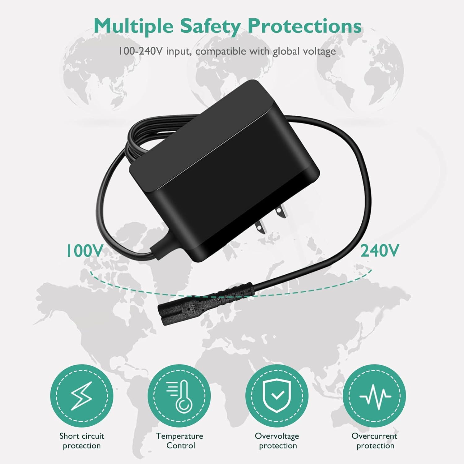 LINYAN-9V Adapter Compatible with LABIGO Cordless Spin Scrubber LA1 Pro ...