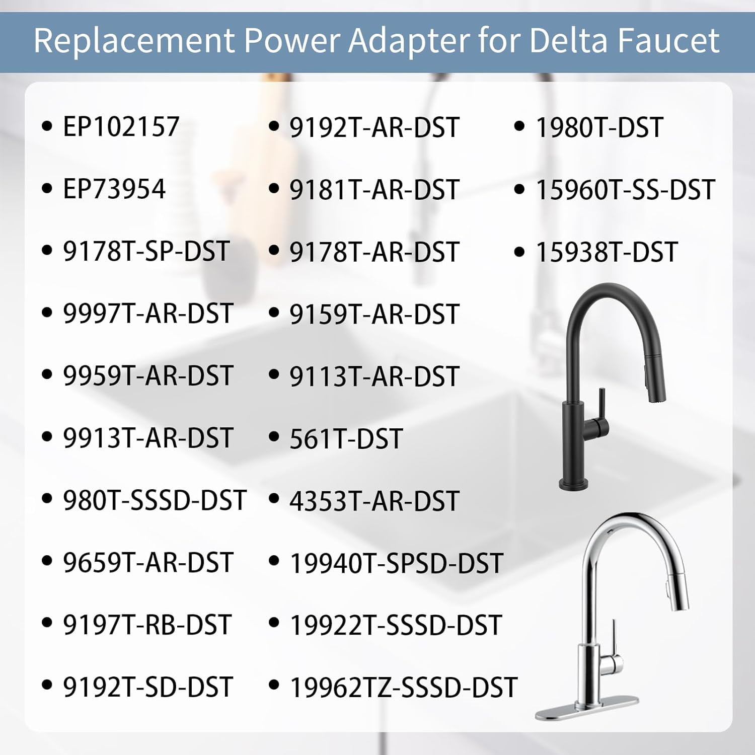 LINYAN-9V Power Supply for Delta Faucet, Power Adapter EP102157 ...