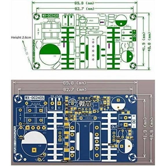 LINYAN-AC to DC Isolated Power Supply Module AC 120V 100V - 240V to DC ...