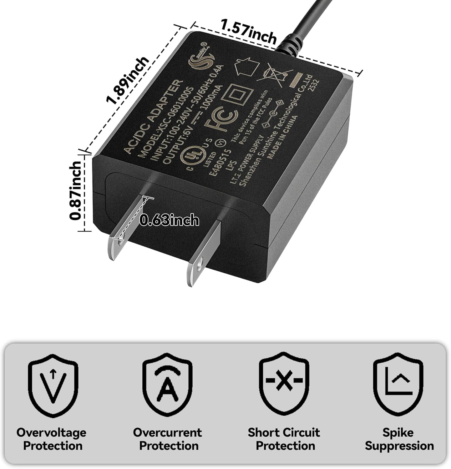 LINYAN-AC Power Adapter for 3 AA Battery, Replacement Convert Battery ...