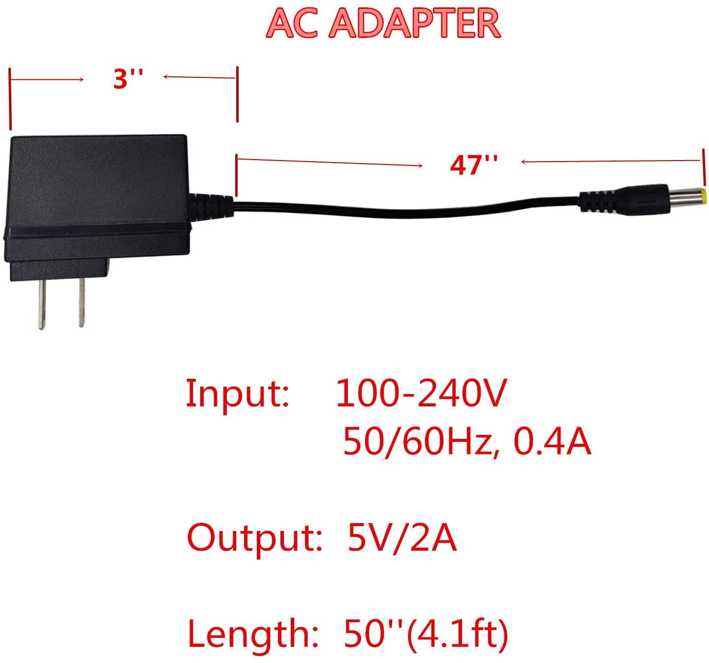 LINYAN-AC Power Supply for Android TV Box Original US Plug Adapter Wall ...