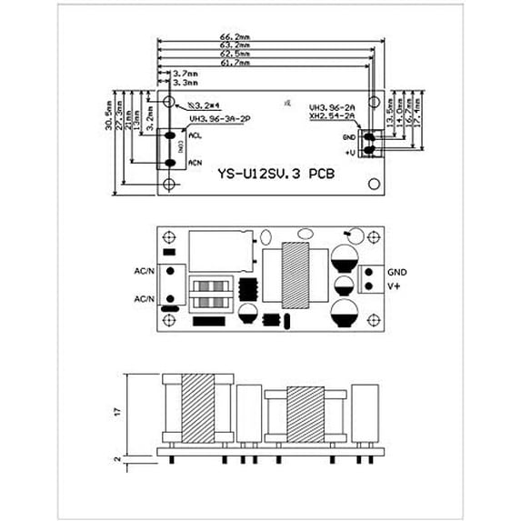 LINYAN-AC to DC Precision Buck Power Supply Module AC 120V 100V-264V to ...