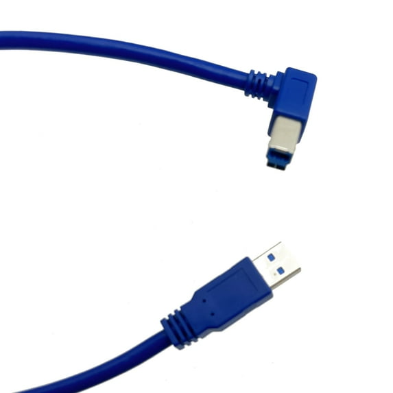 LINYAN-Angle USB 3.0 Printer Cable, Angle USB B Cable,USB 3.0 Type A ...