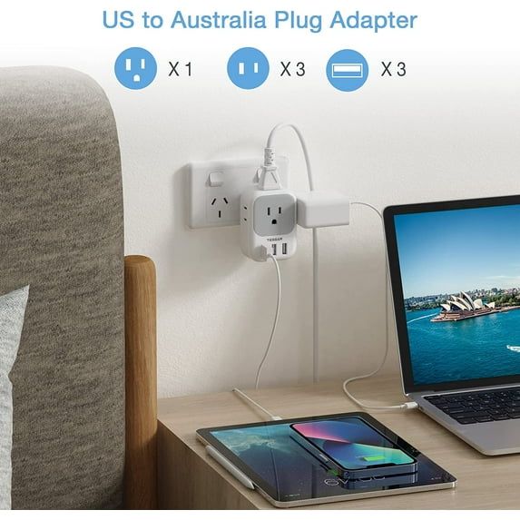 LINYAN-Australia Power Plug Adapter, US to New Zealand Power Adapter ...