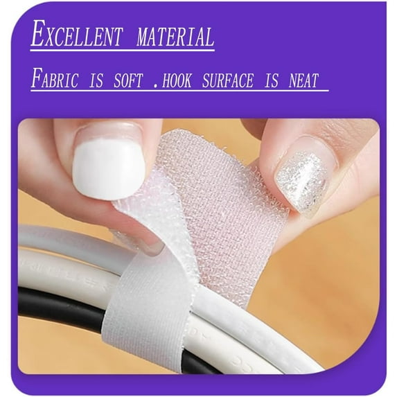 LINYAN-Cable Straps that can be fixed, 50 pcs 3.5X1.1 inches, for data ...