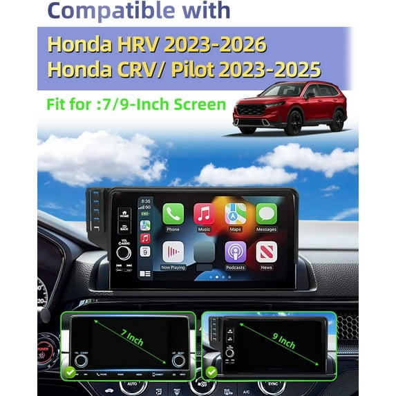 LINYAN-Car Phone Mount for Honda HRV 2023-2025 2026/CRV 2023-2025 ...