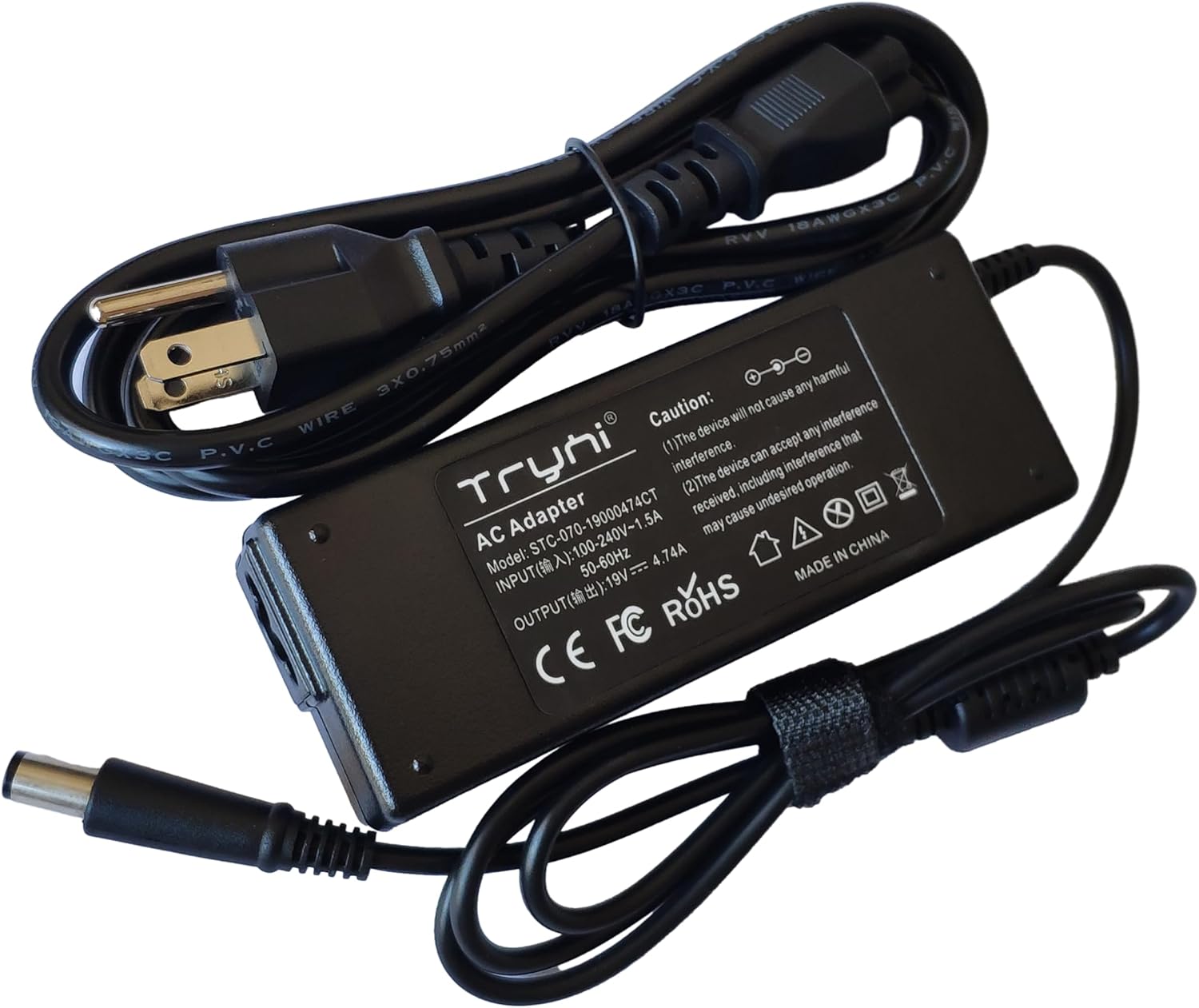 LINYAN-Charger AC Adapter Power Supply Cord for HP ProDesk 260 400 600 ...