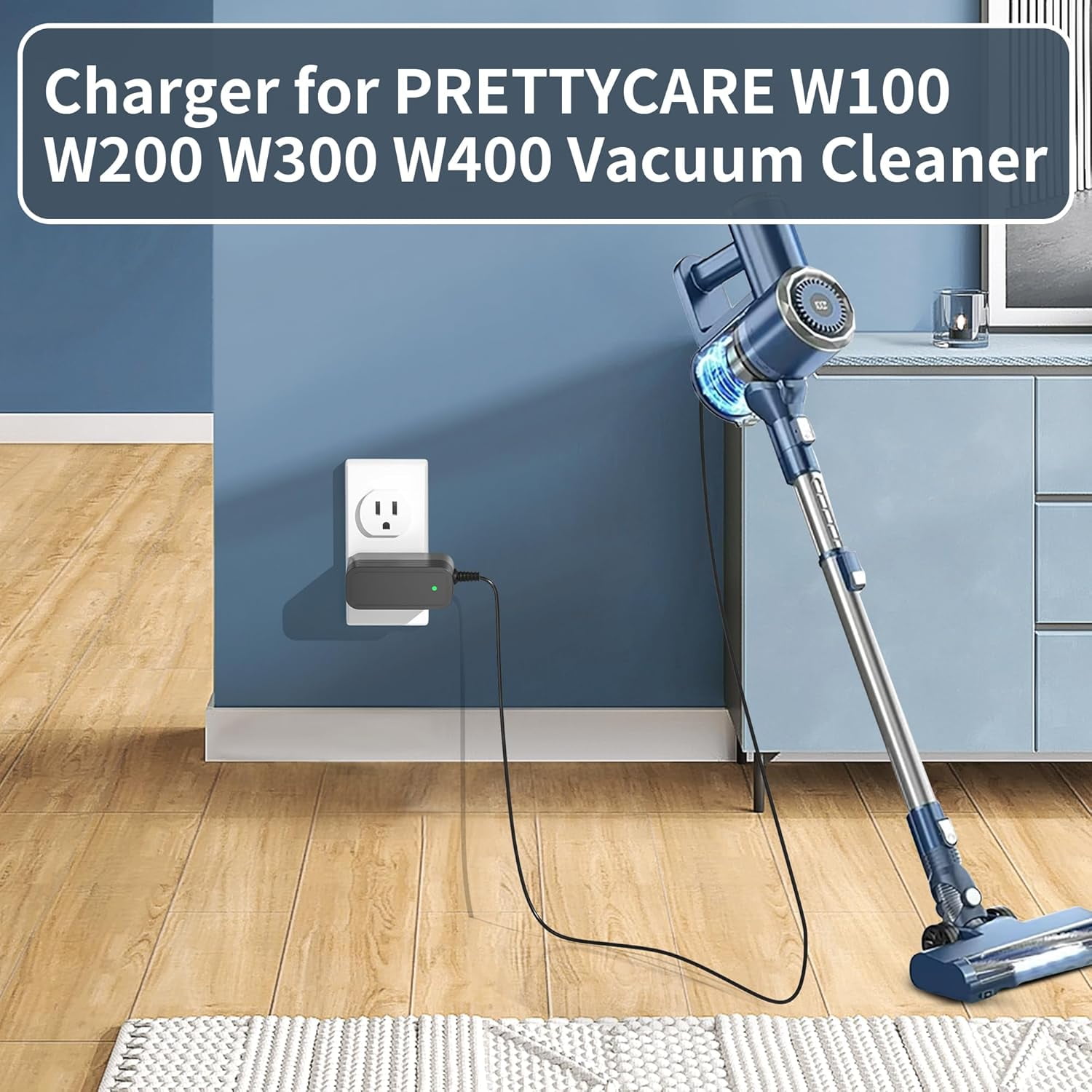 LINYAN-Charger for PRETTYCARE W100 W200 W300 Cordless Vacuum Cleaner ...