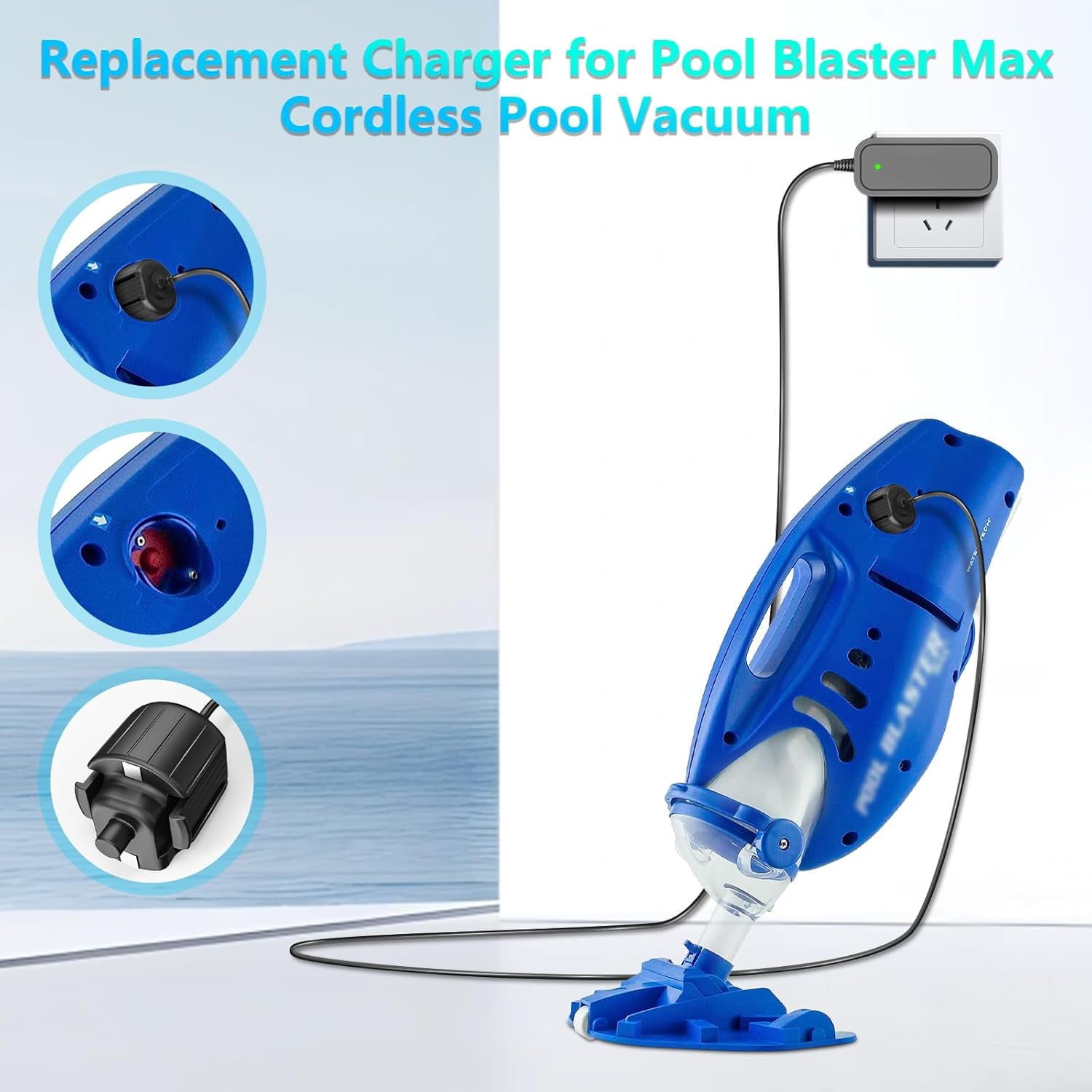 LINYAN-Charger for Pool Blaster Pool Vacuum Compatible with Max Li, Max ...