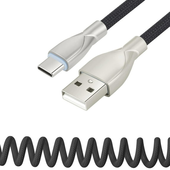 LINYAN-Coiled Mechanical Keyboard Cable, USB Type-C to USB-A Keyboard ...