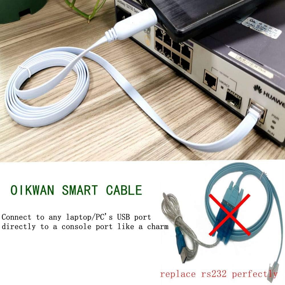 LINYAN-Console Cable USB to RJ45, USB Cable Compatible with Routers ...