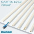 LINYAN-Cord Hider for One Wire, 102in Cable Hider Concealer, Paintable ...