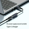 LINYAN-DC 4.5mm x 3.0mm Female Input to USB C PD Male Power Charging ...
