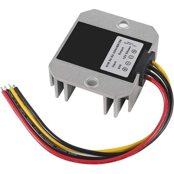 LINYAN-DC Voltage Converter 24V to 12V 5A 60W Step Down Converter Buck ...
