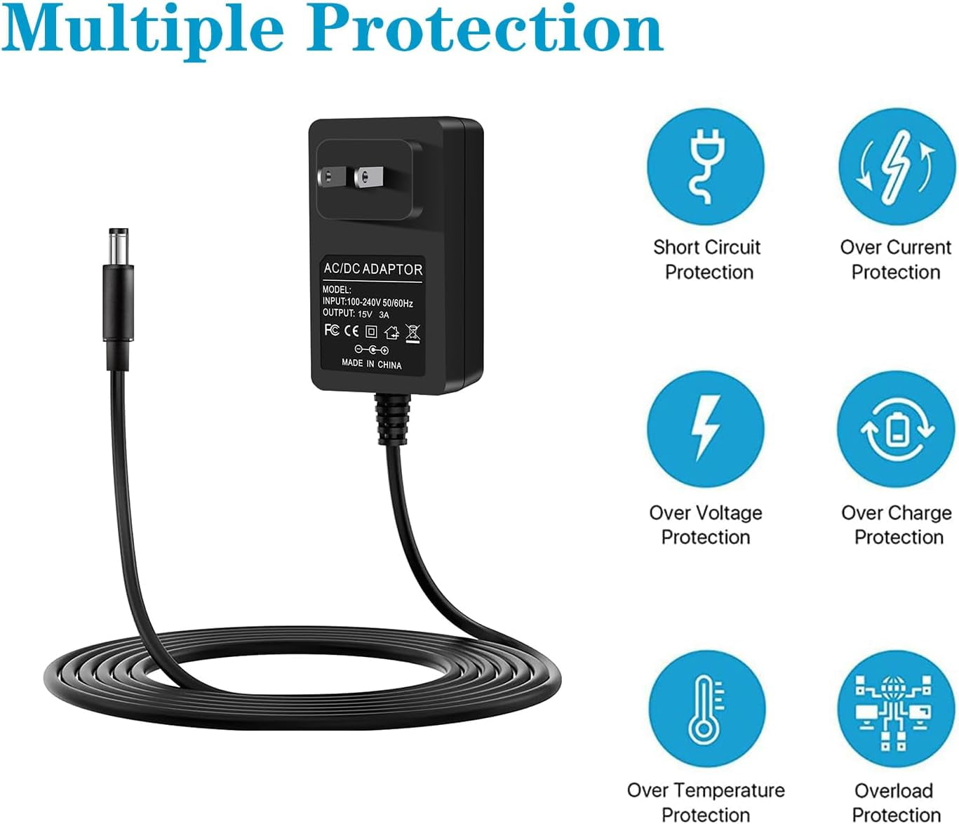 LINYAN-DC15V 3A Speaker Charger for Turtlebox Gen 2 & Gen 3: Loud ...