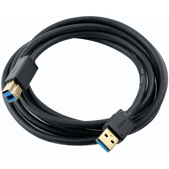 LINYAN-DTech 3 Feet USB Printer Cable 3.0 A Male to B Male Cord ...