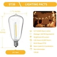 LINYAN-E12/C7 Base LED Replacement Bulbs for ST38 Outdoor String Lights ...