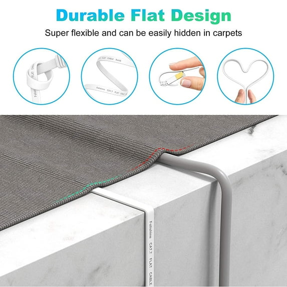 LINYAN-Ethernet Cable 25 ft, Cat 6e/Cat6 Ethernet Cable High Speed with ...