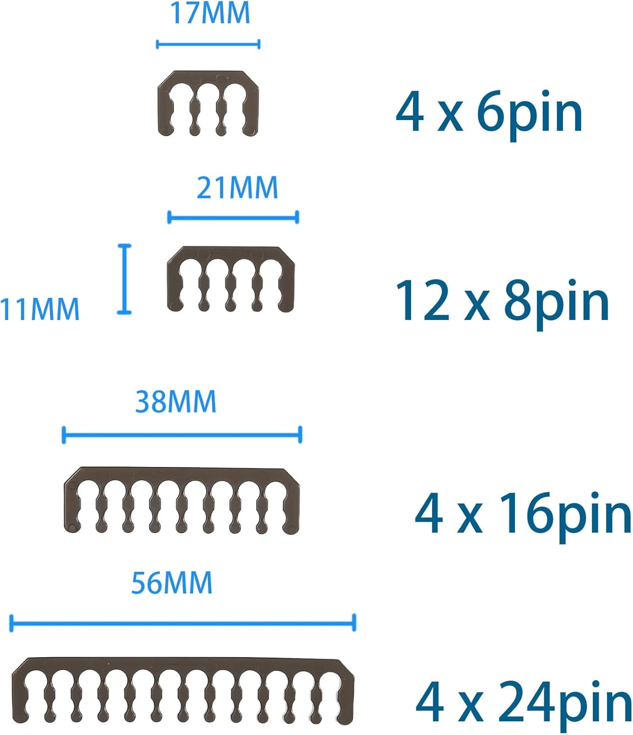 LINYAN-FormulaMod Cable Comb Kit for Power Cable,Sleeve Management ...