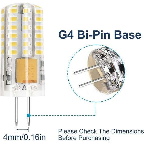 LINYAN-G4 LED Bulb 12V Bi Pin Base Replace 20W Halogen Bulbs for Home ...