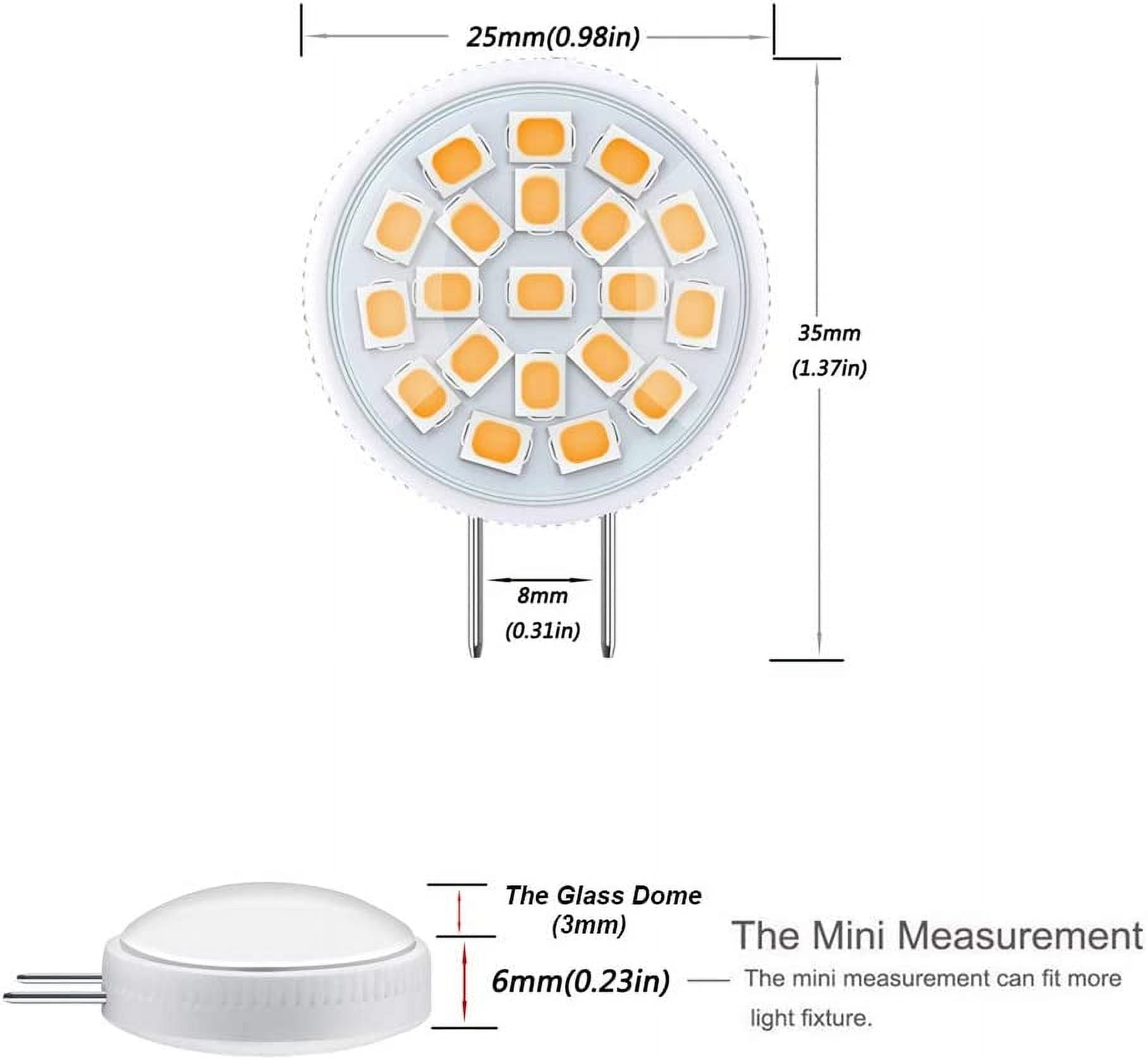 LINYAN-G8 LED Bulb 3.5 Watt Mini Thin Puck Light Bulb Equivalent to 35W ...