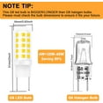 LINYAN-G8 Led Bulb Dimmable, 35W Halogens Equivalent, T4 JCD Type Bi ...
