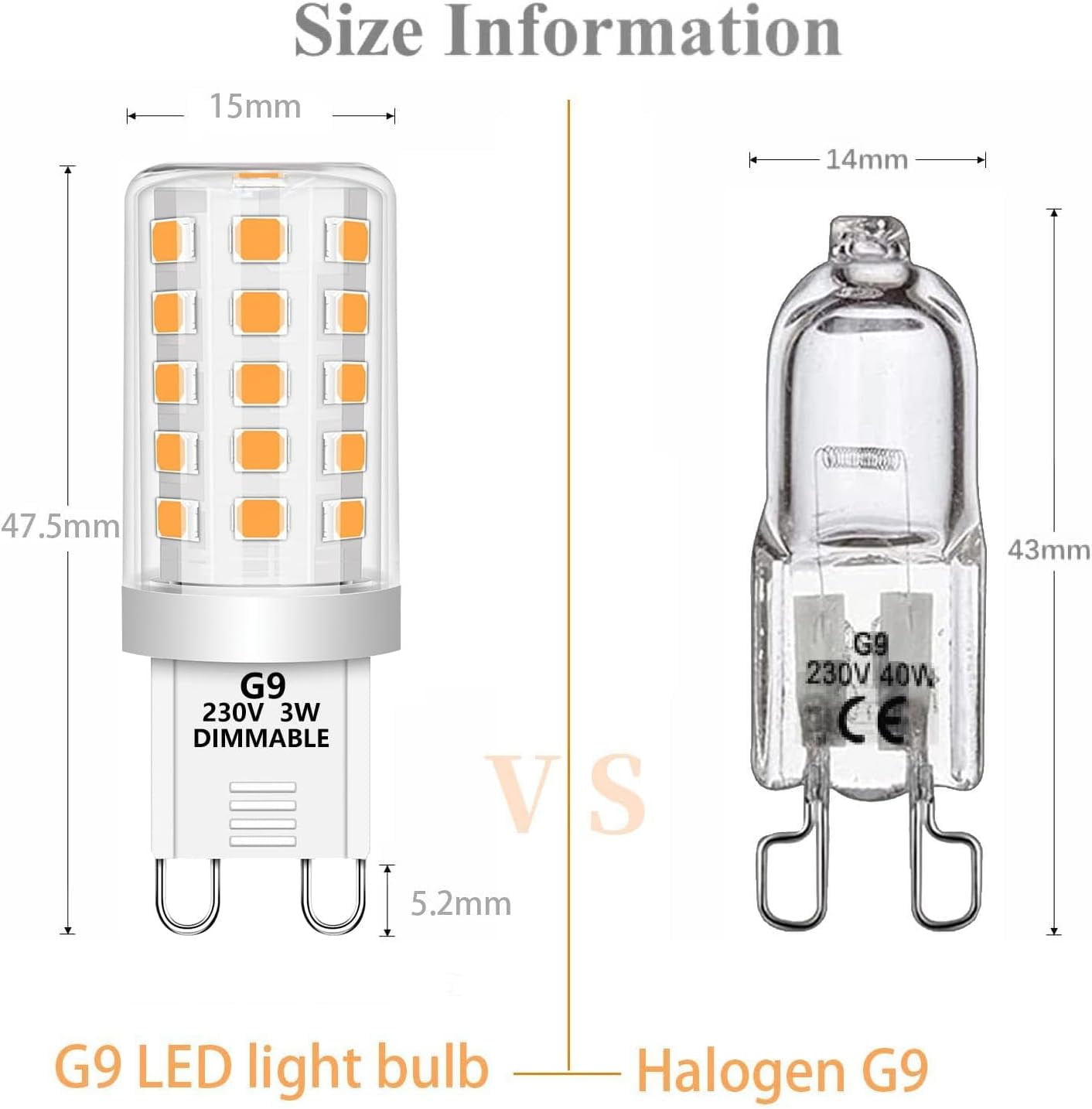 LINYAN-G9 LED Bulb Dimmable,120V, 2700K Soft Warm White, 3W Replacement ...