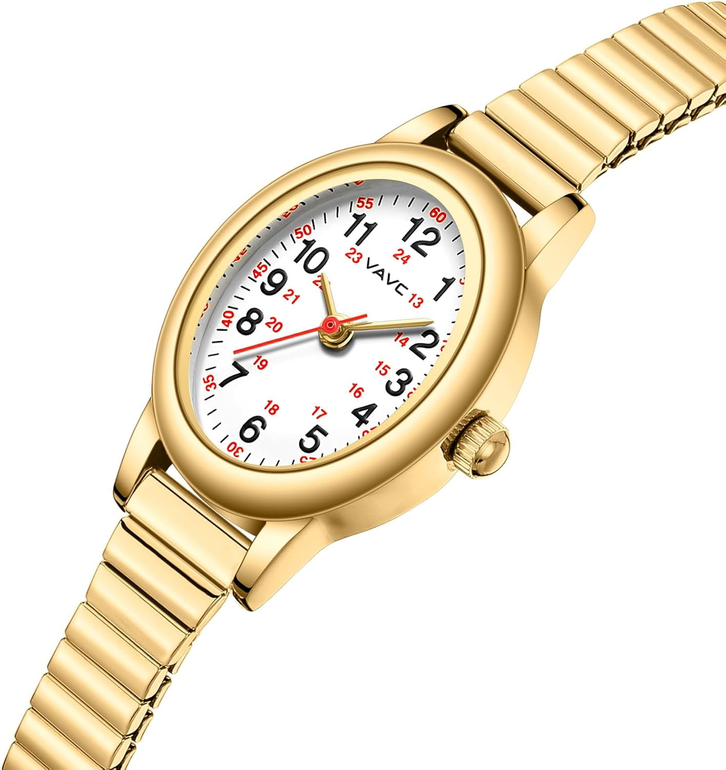 LINYAN-Gold Watch Waterproof Nurse Watch for Medical Professionals ...