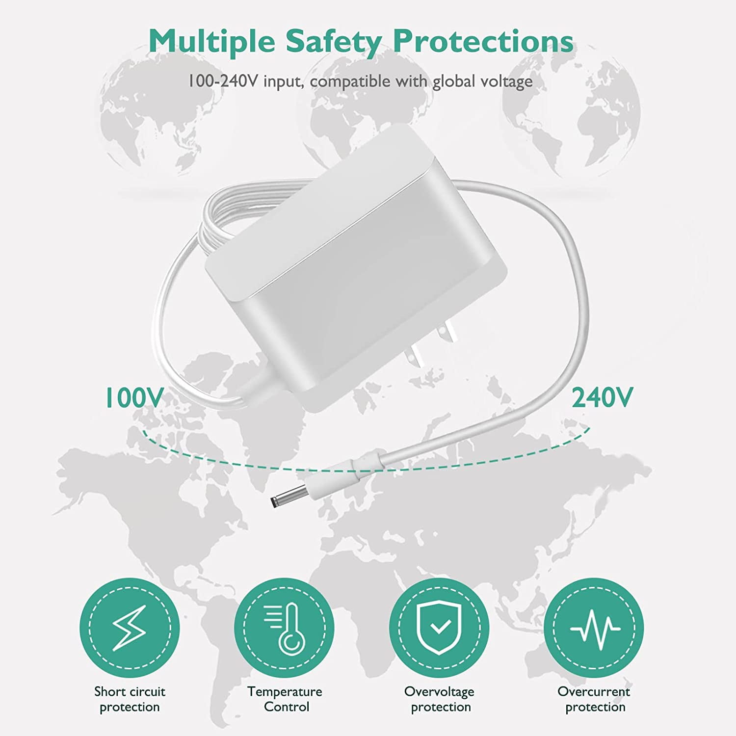 LINYAN-Hatch Night Light Power Cord, Charger Adapter Compatible with ...