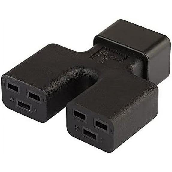 LINYAN-IEC 320 C20 Male to Dual C19 Female Power Adapter for PUD UPS ...