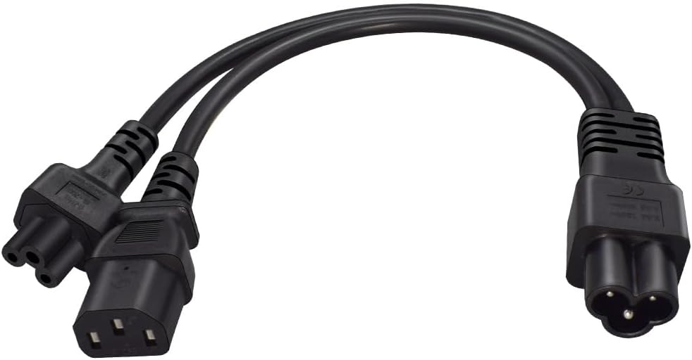 LINYAN-IEC320 C6 to C5 /C13 Y Splitter Power Cable,C6 to C13,C6 to C5 ...