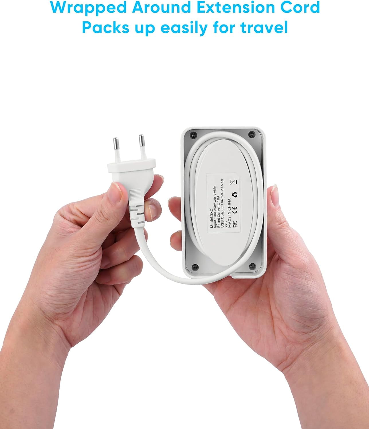 LINYAN-Italy Travel Plug Adapter, Italy Power Adapter, 6 AC Outlets, 4 ...