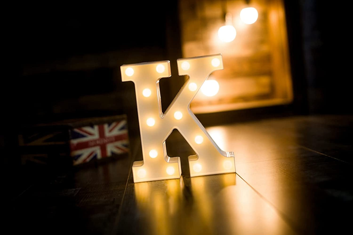 LINYAN-LED Letter Lights Sign Marquee Light Up Letters Sign for Night ...