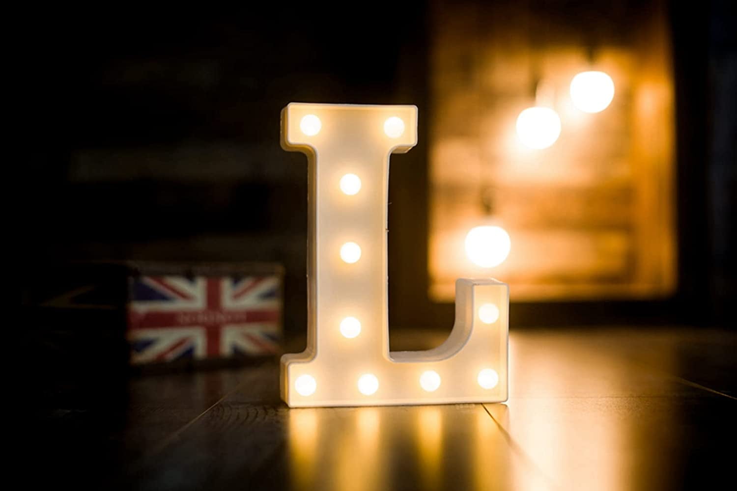 LINYAN-LED Letter Lights Sign Marquee Light Up Letters Sign for Night ...