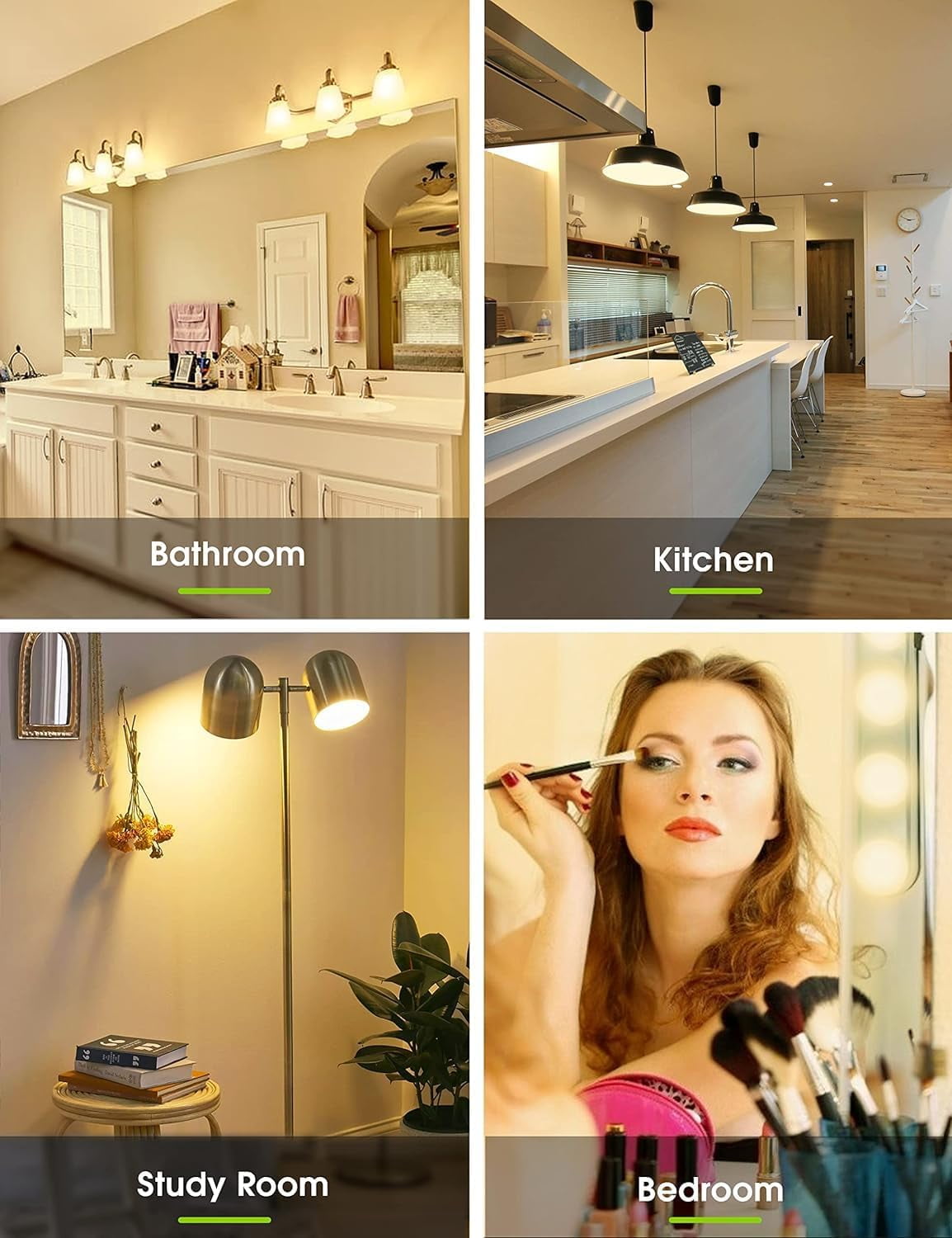 LINYAN-LED Light Bulb G25/G80 Dimmable Flick-Free Matt 6W Frosted Glass ...