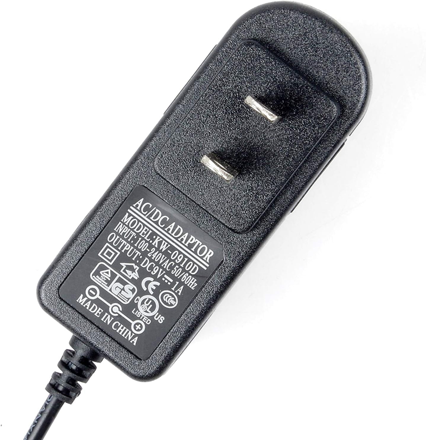 LINYAN-LIVISN DC 9V 1A Power Supply Adapter, AC 100-240V to DC 9V ...