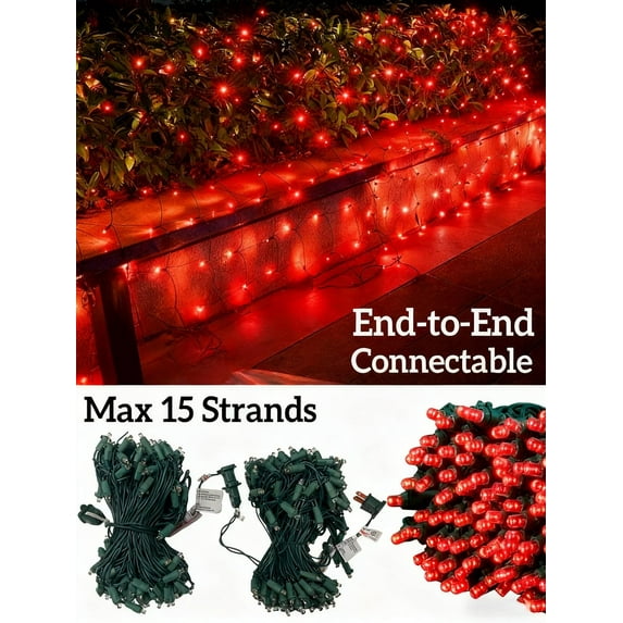 LINYAN-Led Christmas Net Lights for Bushes, 132LED 6FT x 6FT ...