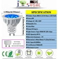 LINYAN-MR16 (GU10 Base) LED Light Bulb,Dimmable,120-Volt,Blue, 6-Watt ...