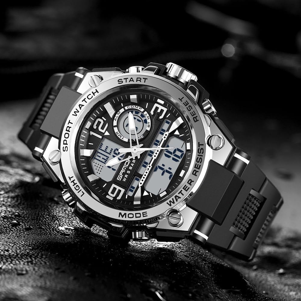 LINYAN-Men's Watches Outdoor Sports Waterproof Military Watch Tactical ...