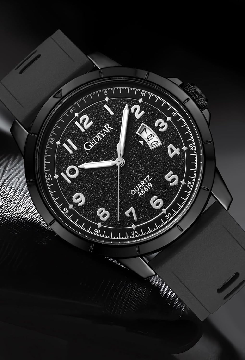 LINYAN-Mens Quartz Analog Wrist Watches Calendar Date Waterproof Big ...