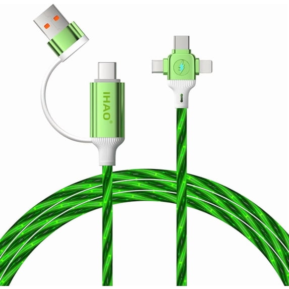 LINYAN-Multi Ports Charger Cable 6 Combinations in One Cable USBA/USBC ...
