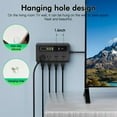 LINYAN-Power Strip with USB, 6ft Surge Protector Flat Plug Extension ...