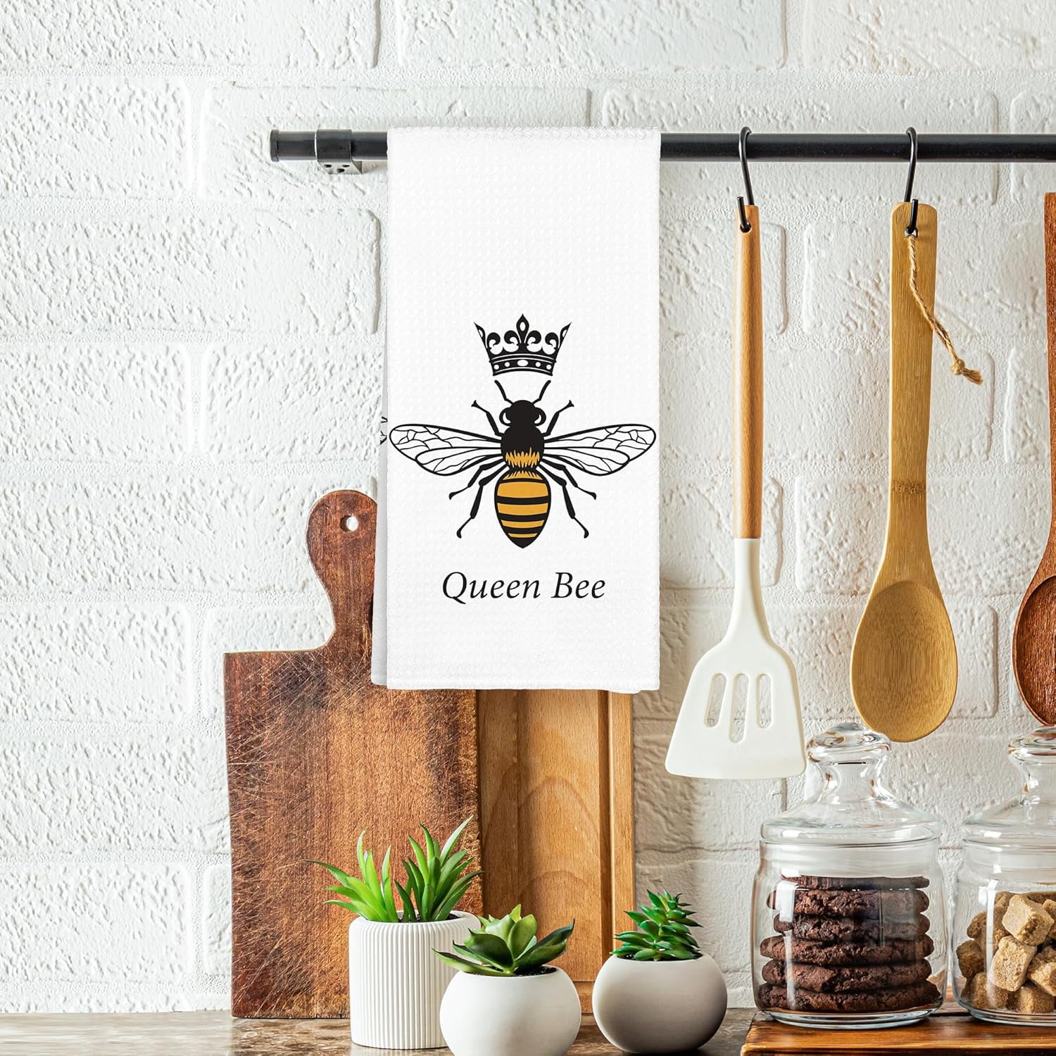 LINYAN-Queen Bee Gifts Kitchen Towels, Vintage Bee Gifts for Women Hand ...