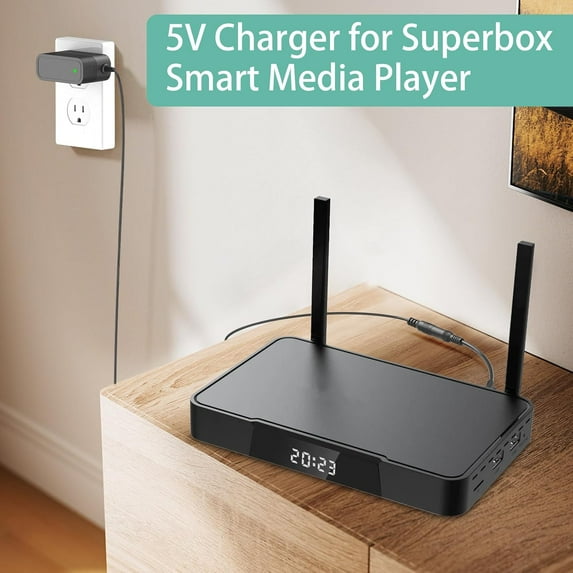 LINYAN-Replacement for Superbox Power Cord, 5V Power Adapter Compatible ...